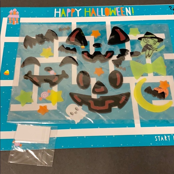 Holiday | Gel Cling Poster Set Happy Halloween | Poshmark